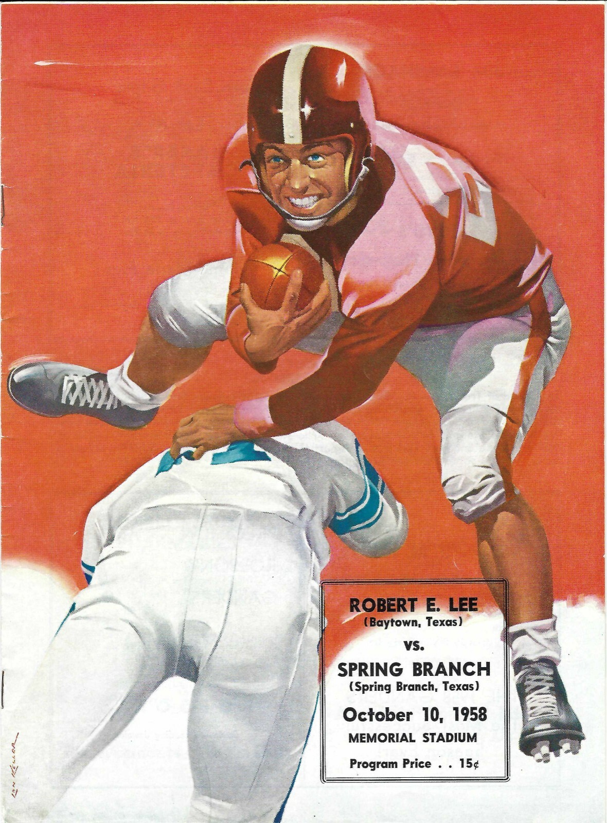 1958 SPRING BRANCH BEARS vs BAYTOWN GANDERS Texas High School FOOTBALL ...