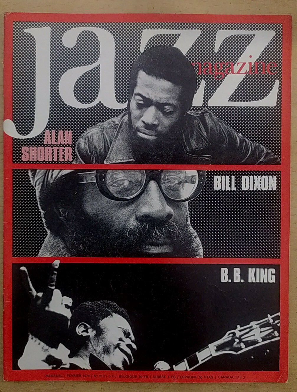 FRENCH MAGAZINE JAZZ HOT N° 219 ALAN SHORTER Février 1974 En Très Bon ...