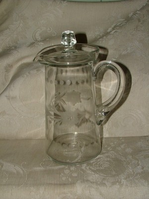 Pitchers - Etched Glass Pitcher - 2