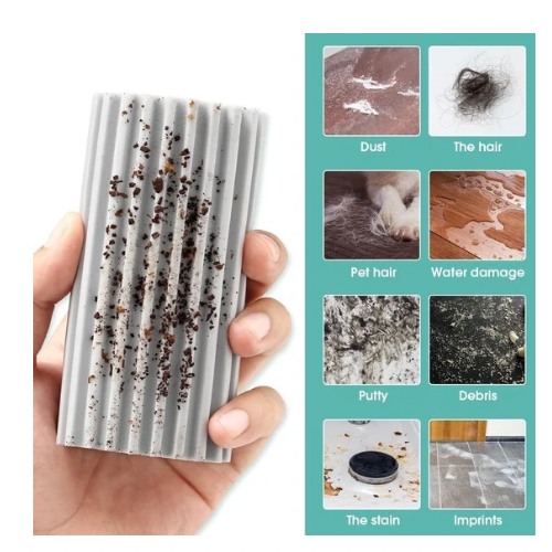 4 Pack Damp Dusting Sponge Duster, Grey Dust Cleaning Sponge, Reusable ...