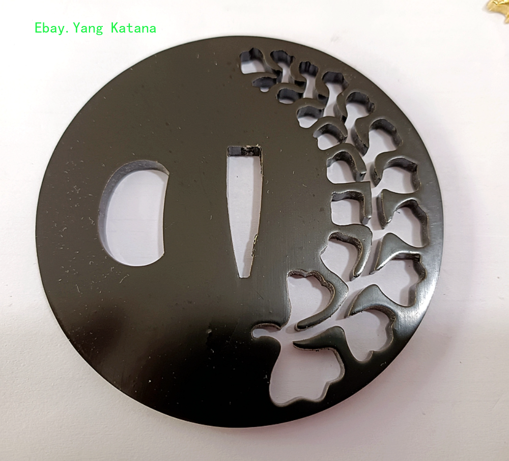 Wonderful Iron Tsuba Guard Suit for Japan Samurai Katana Wakizashi ...