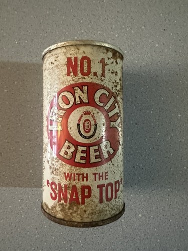 Vintage IRON CITY BEER CAN SNAP TOP Sealed Empty PITTSBURGH Trump | eBay