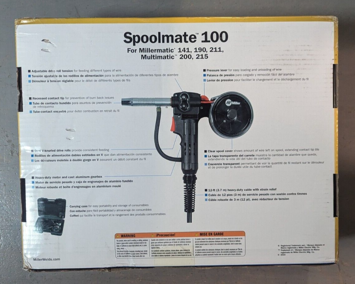 Miller Spoolmate 100 135 Amps Spool Gun (300371) for sale online | eBay