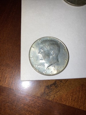 1968 Silver Kennedy Liberty Half Dollar - 50 Cent Silver Coin - 40% ...
