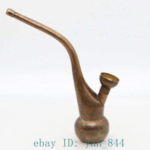 Old Collection Folk Art China Copper Handwork Water Smoking Pipe | eBay