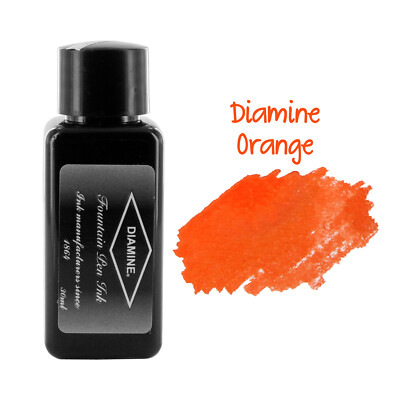 Diamine Fountain Pen Bottled Ink, 30ml - Orange | eBay