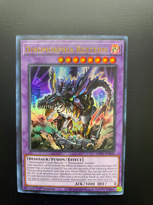 Yugioh Dinomorphia Rexterm DIFO-EN038 Ultra Rare 1st Edition Near Mint ...