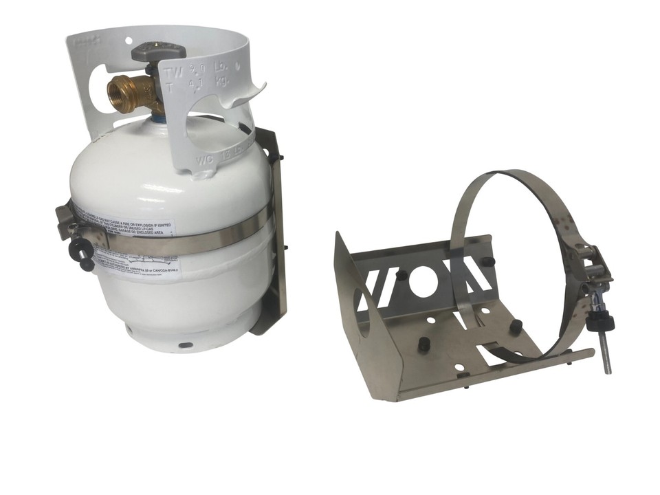 Overland Camping 4x4 5 LB Propane Tank Mount w/ Quick Release T-Bolt ...