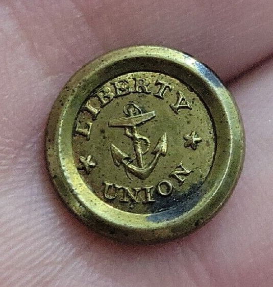 Rare Antique 1820's JACKSONIAN "LIBERTY UNION" Brass Button, with ...