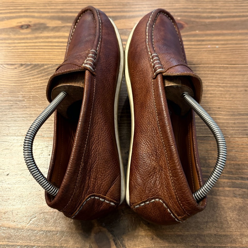 Allen Edmonds Super Sport Driver Penny Loafer Men 9.5D Brown Leather ...