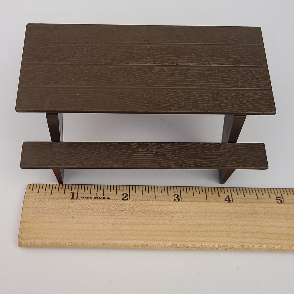 Vintage 1970s Tonka Brown Picnic Table from Green Van Camping Set ...