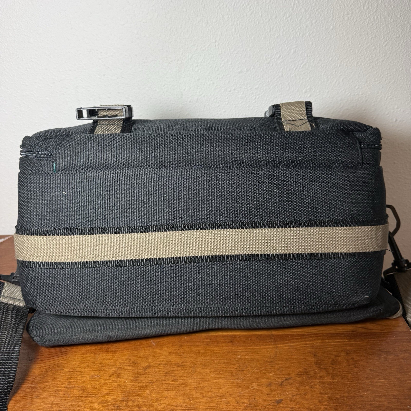 Camcorder Padded Camera Bag Black Grey w/ Adjustable Strap Large With ...