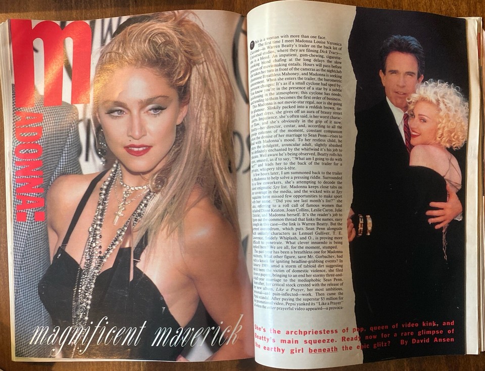 MADONNA - COSMOPOLITAN USA MAGAZINE COVER - MAY 1990 | eBay
