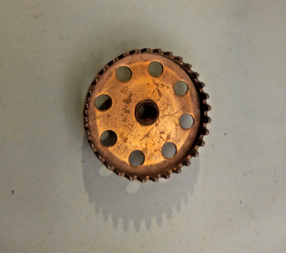 Gilbert Erector Set Part P12 Crown Gear: Brass Plated: 5/16" Hub: Lot A ...