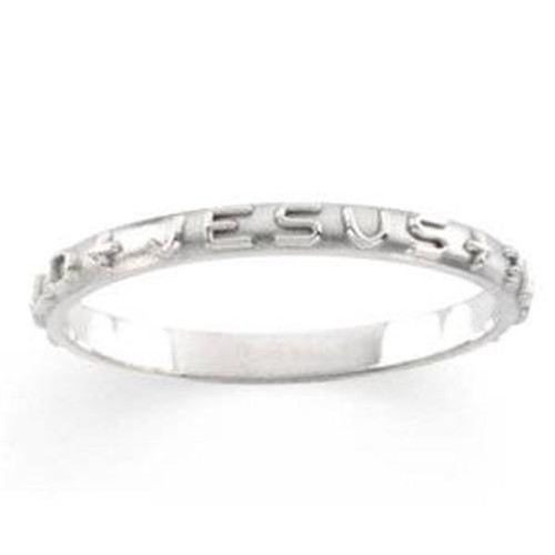 MRT Sterling Silver WWJD Jesus Prayer Ring Christian Jewelry Sizes: 4-8 ...