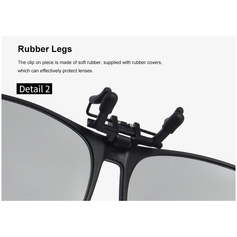 Flip-up Sunglasses FF FRAZALA Polarized Clip-on Sunglasses - Extra ...
