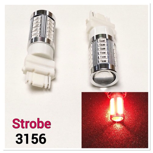Strobe Brake Stop Lights 33 LED Bulb Red T25 3156 3456 B1 Fits Ford | eBay