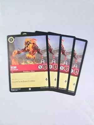 Scar Fiery Usurper 122/204 Playset 4 cards - The First Chapter | eBay