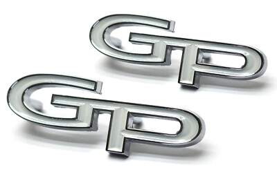 New Front & Rear GP Emblems / For 1965 Grand Prix Hood & Trunk Deck Lid ...