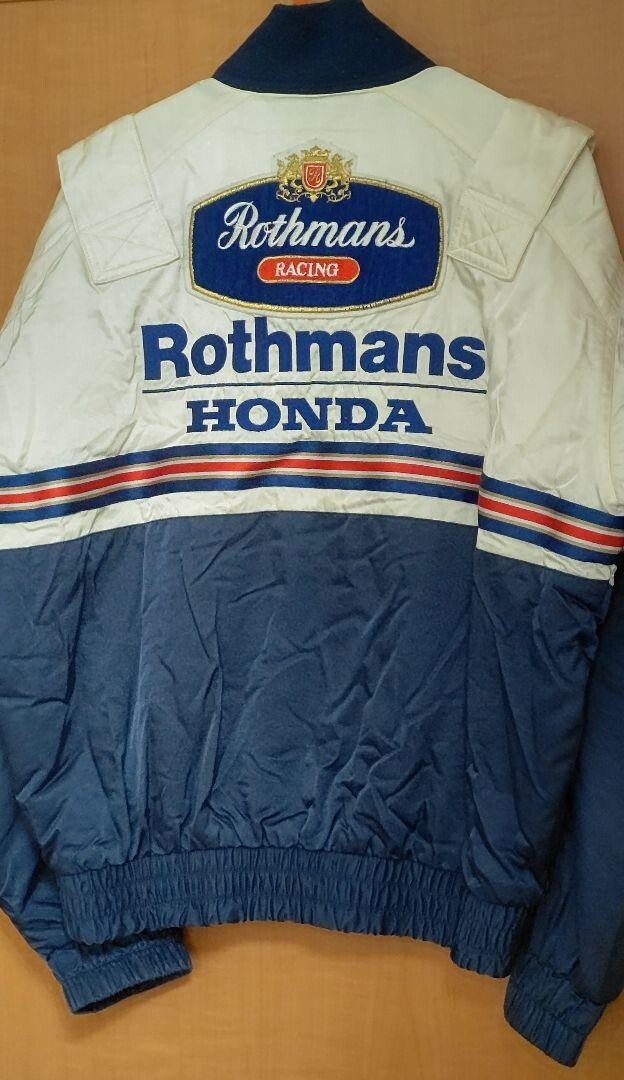 1980s Rothmans HONDA Racing HRC Jacket Riders Size M … - Gem