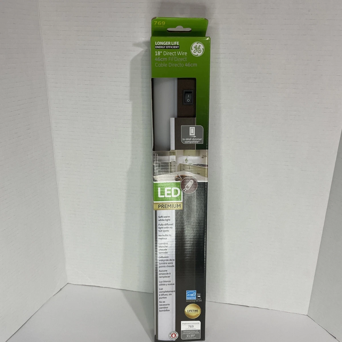 Ge Premium Led Direct Wire Under Cabinet Light | Cabinets Matttroy