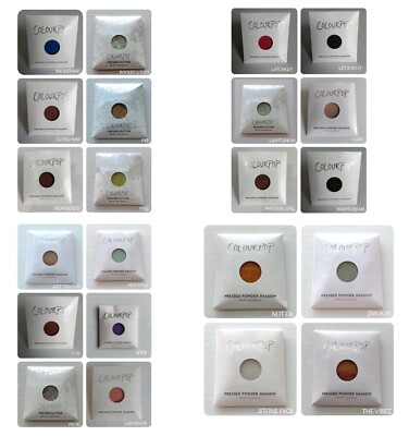 Colourpop individual eye shadows BRAND NEW & UNOPENED (lots of shades ...