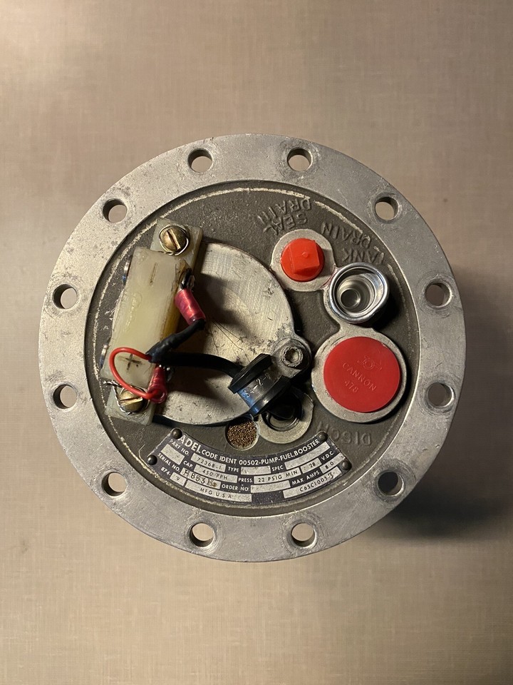 Adel Aircraft Fuel Boost Pump FAA Certified