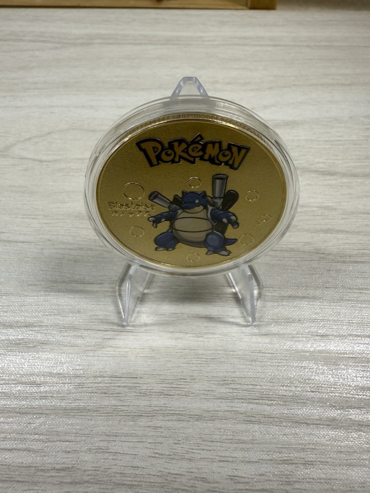 Pokemon Blastoise Collectible Coin Gold Metal Medallion Pokemon TCG | eBay