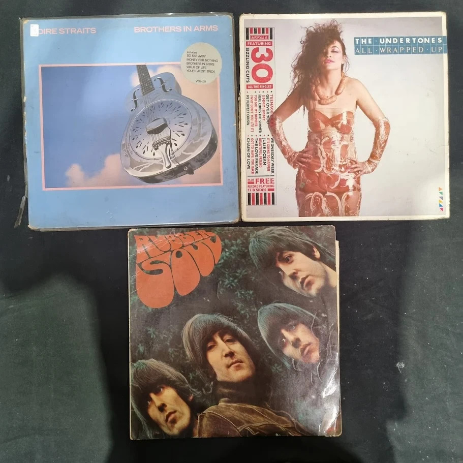 Rock 23 x Vinyl Record LP Job Lot Beatles Nirvana T.Rex Bob Marley ...