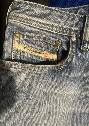 Diesel Zathan Men's Size 33x34 Hemmed To 28" Medium Wash Denim Jeans | eBay