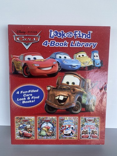 Disney Pixar Cars Look and Find 4 Book Library Large Hardcover - Free ...