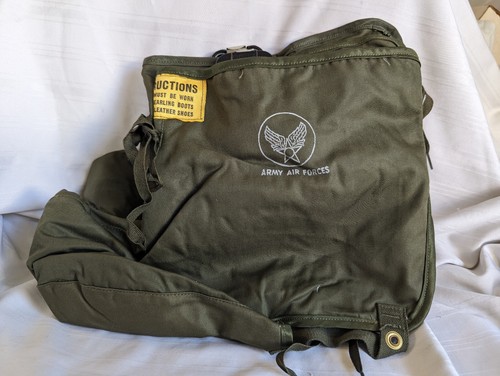 WWII US Army Air Corps green Shoe Insert Flying Electric GE foot warmer ...