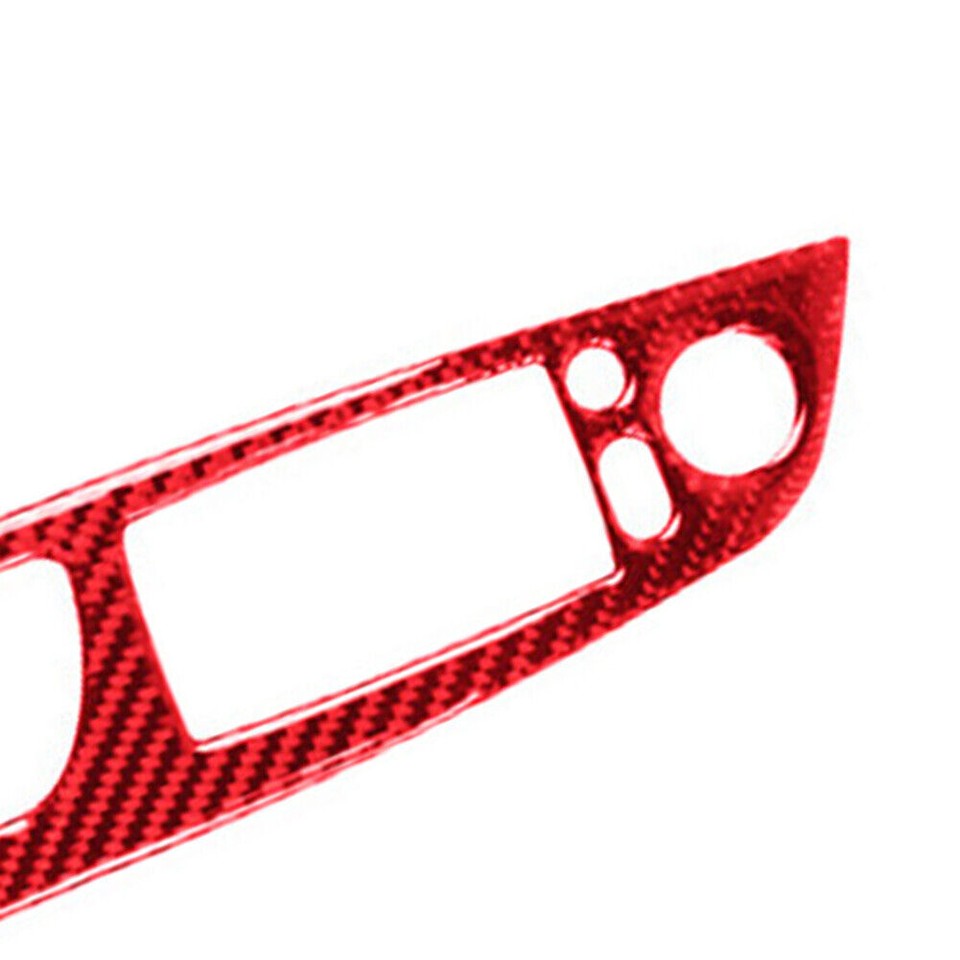 4Pcs For BMW X5 E70 X6 E71 Red Carbon Fiber Interior Door Control Cover ...