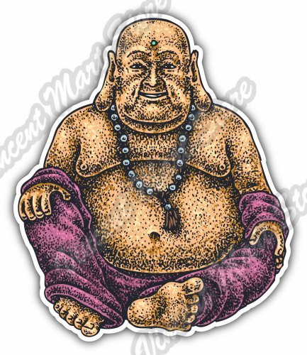 Gautama Buddha Buddhism Yoga Meditation Car Bumper Vinyl Sticker Decal ...