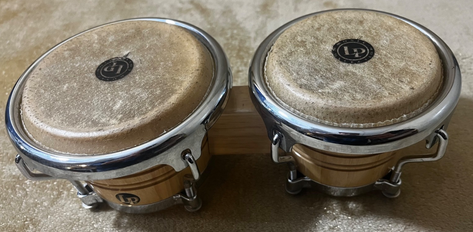 LP (Latin Percussion) Mini Bongos Adjustable - Light Brown | eBay