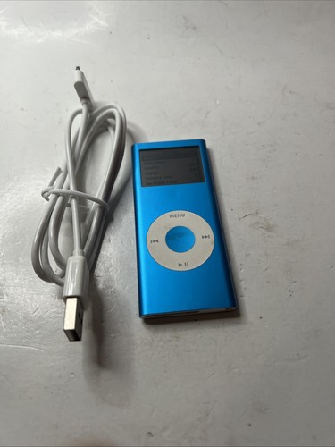 Apple iPod Nano A1199 4 GB 2nd Generation Blue (MA428LL/A) Tested And ...