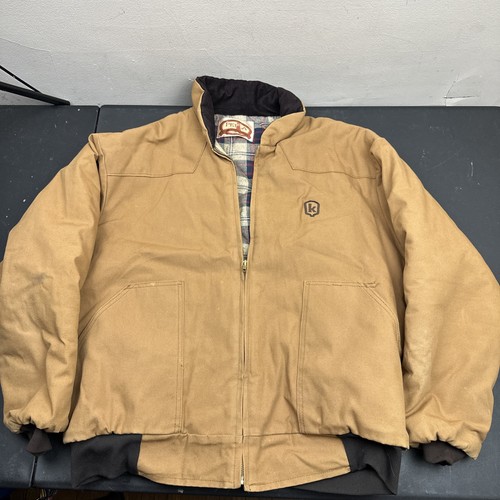 Vintage Pella Canvas Jacket Mens XL Blanket Lined Logo Carhartt Style ...