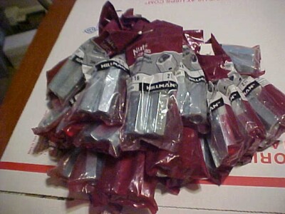 Qty (50) Hex Coupling Nuts 3/8-16 x 1-3/4 Threaded Rod Connector Zinc ...