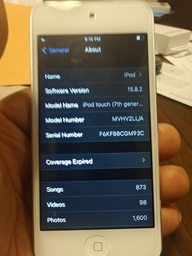 Apple iPod Touch (7th Generation) - Silver Used, 32GB | eBay