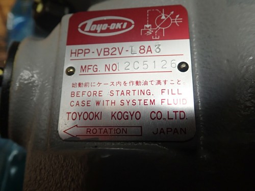 NEW - TOYO-OKI KOGYO HYDRAULIC PUMP_HPP-VB2V-L8A3 | eBay
