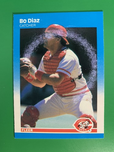 1987 Fleer Glossy Bo Diaz #200 Cincinnati Reds | eBay