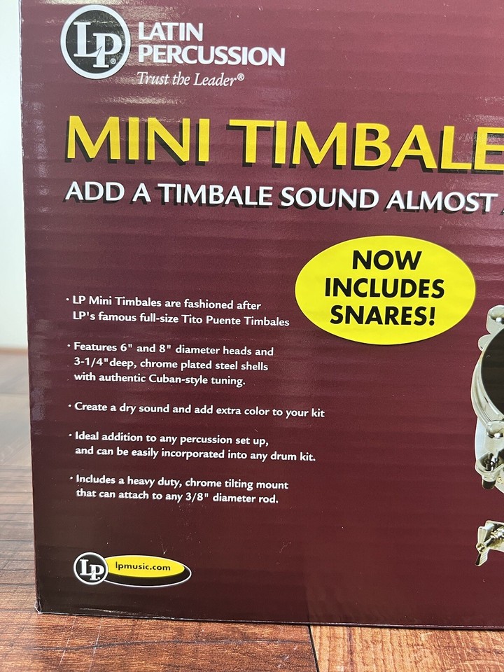 LP Mini Timbales Prepack-LP845-K Snares Mount Steel Chrome. | eBay