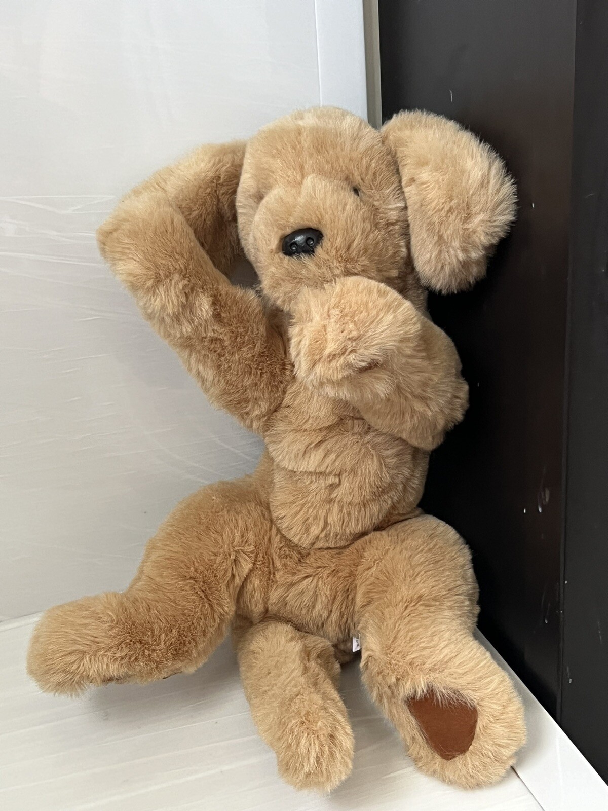 Vintage GUND Muttsy Dog Plush Golden Retriever Lab Floppy Suede Paws ...