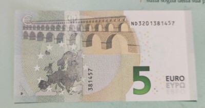 5 Euro Rari Numeri Sfasati Molto Bella | eBay