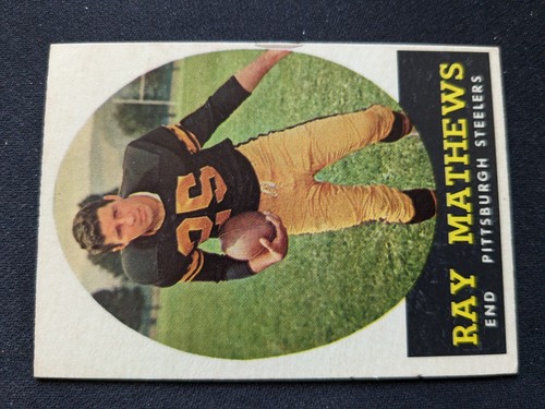 1958 Topps Football Card # 78 Ray Mathews - Pittsburgh Steelers (VG/EX ...