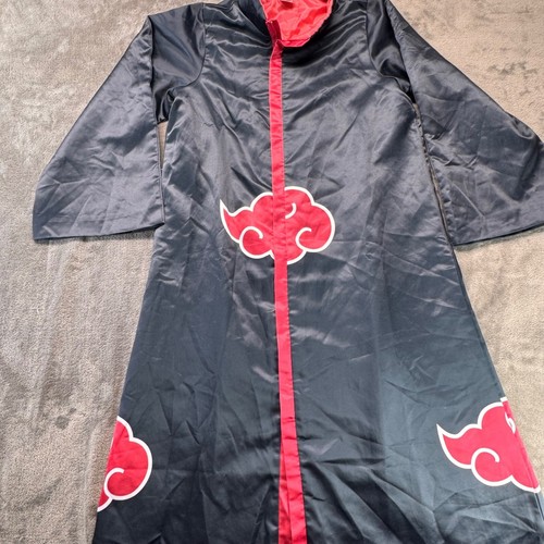 Naruto Shippuden Akatsuki Robe Costume Cosplay Anime Manga Black Red L ...