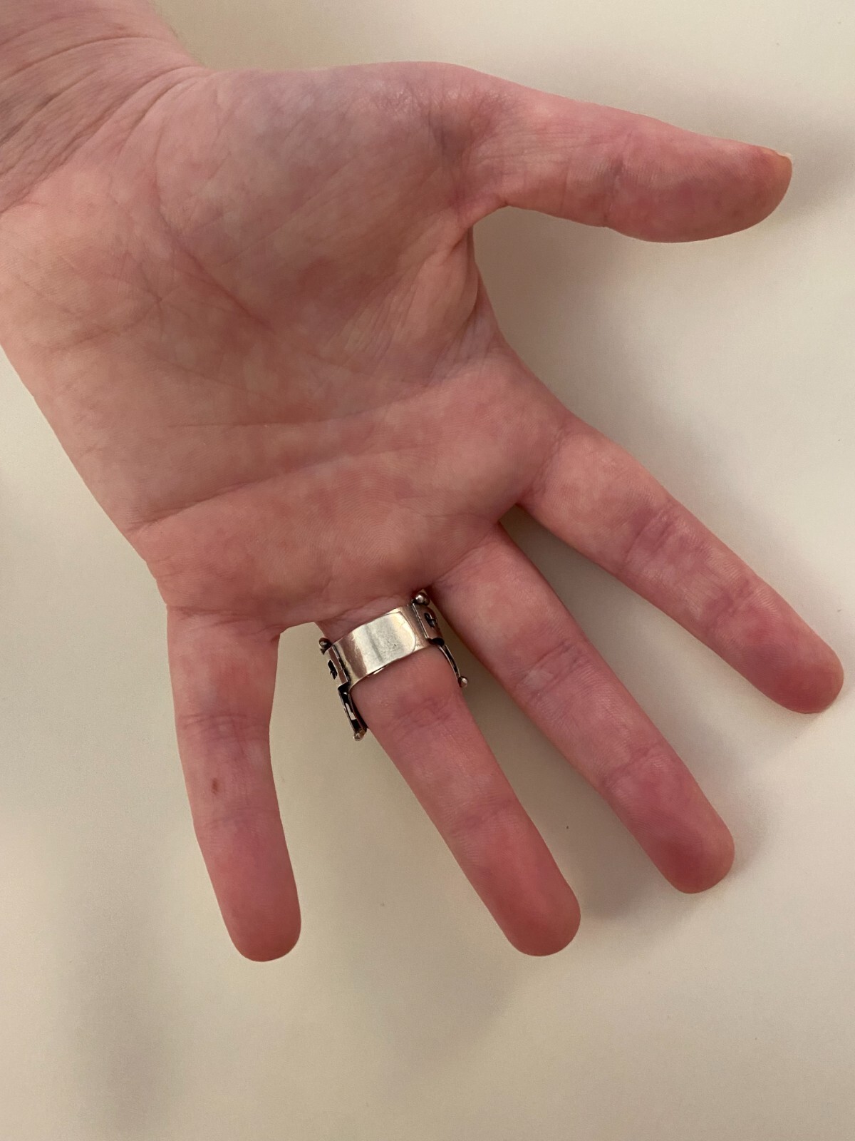 Vintage Mexican Aztec Poison Ring Solid Sterling Silver, Adjustable ...