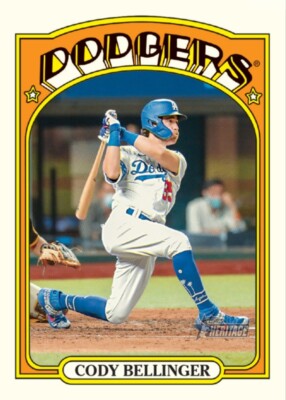 CODY BELLINGER 2021 Topps Heritage ACTION IMAGE VARIATION JUMBO 5x7 ...
