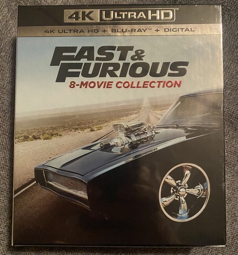 Fast & Furious: 8-Movie Collection 4k Ultra HD + Blu-Ray + Digital New ...