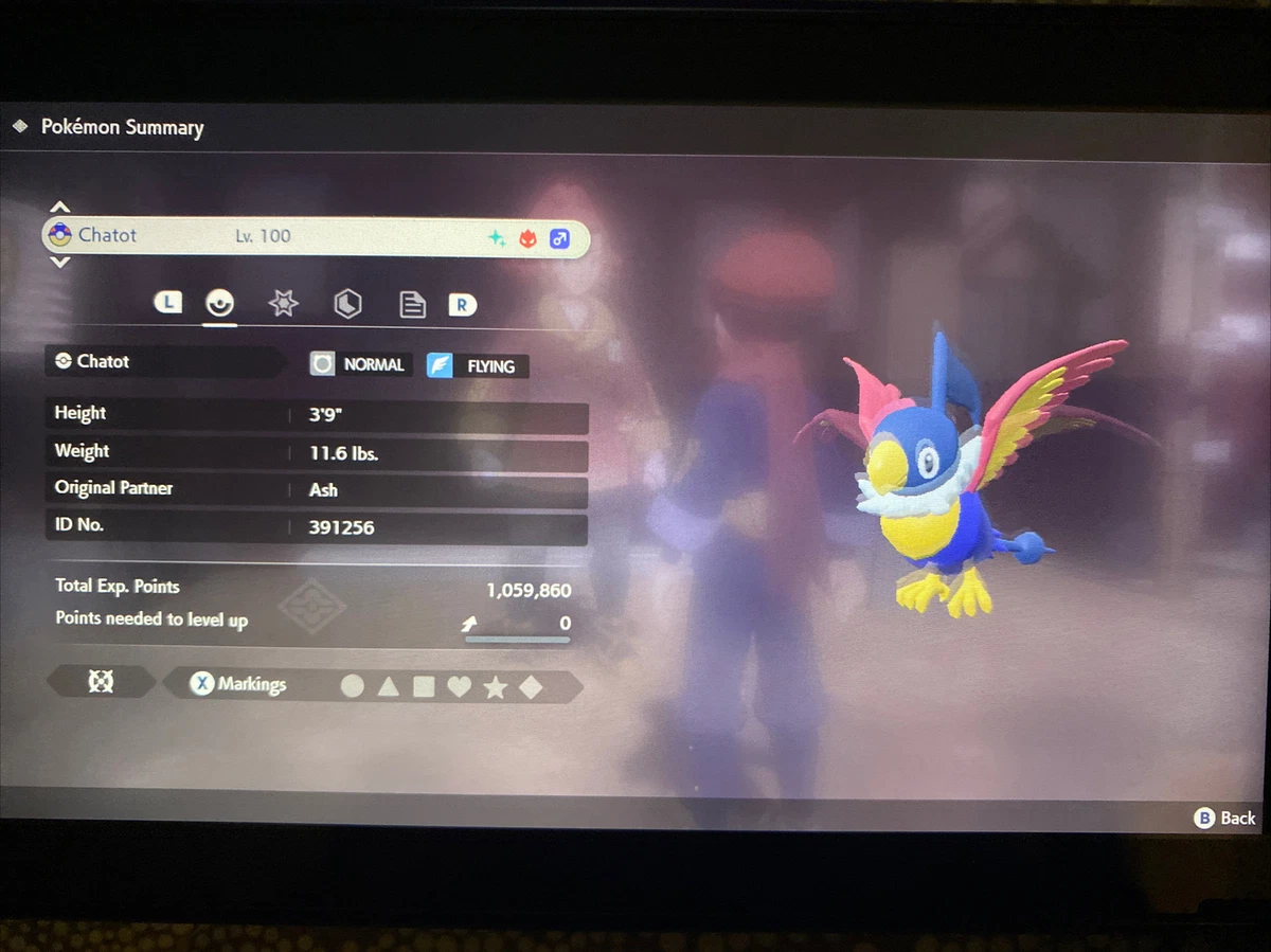 Shiny Chatot Pokemon